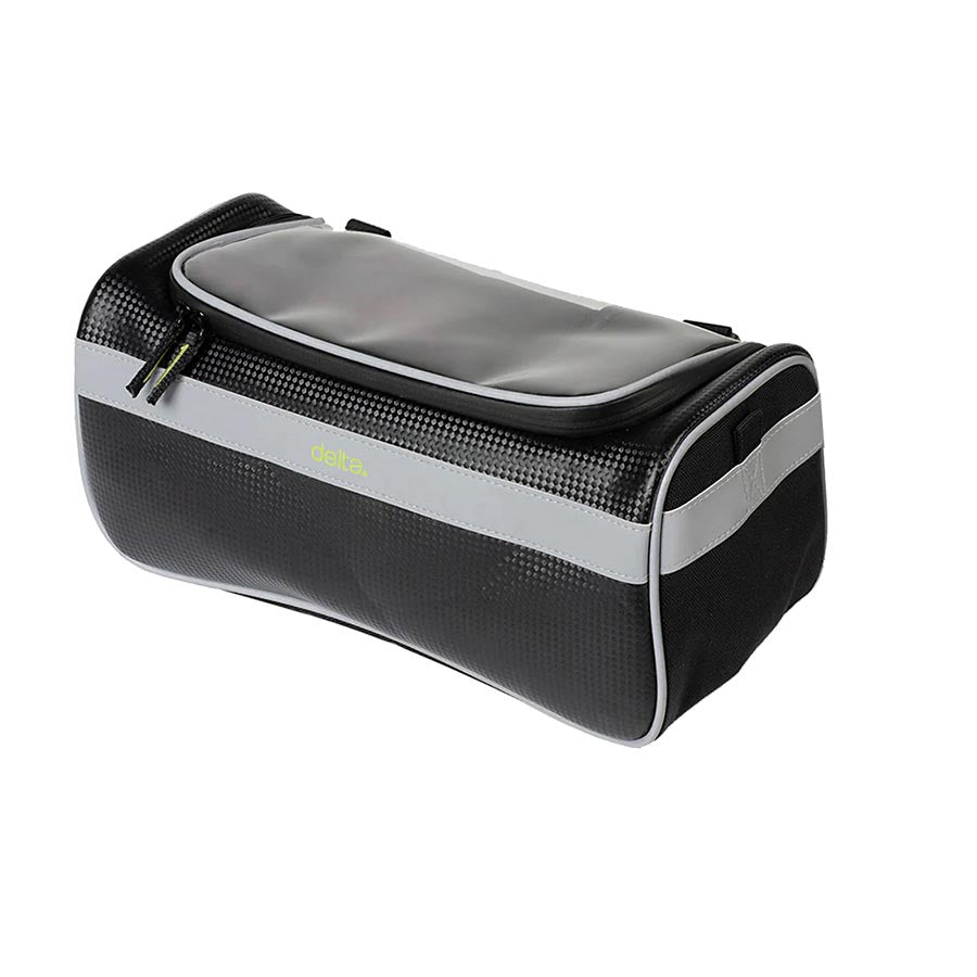 Delta Hybrid Handlebar/Trunk Pack Handlebar Bag 6.75L Black and silver ...