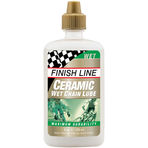 Finish Line Ceramic Wet Bike Chain Lube - 4oz Drip – Amped Adventure