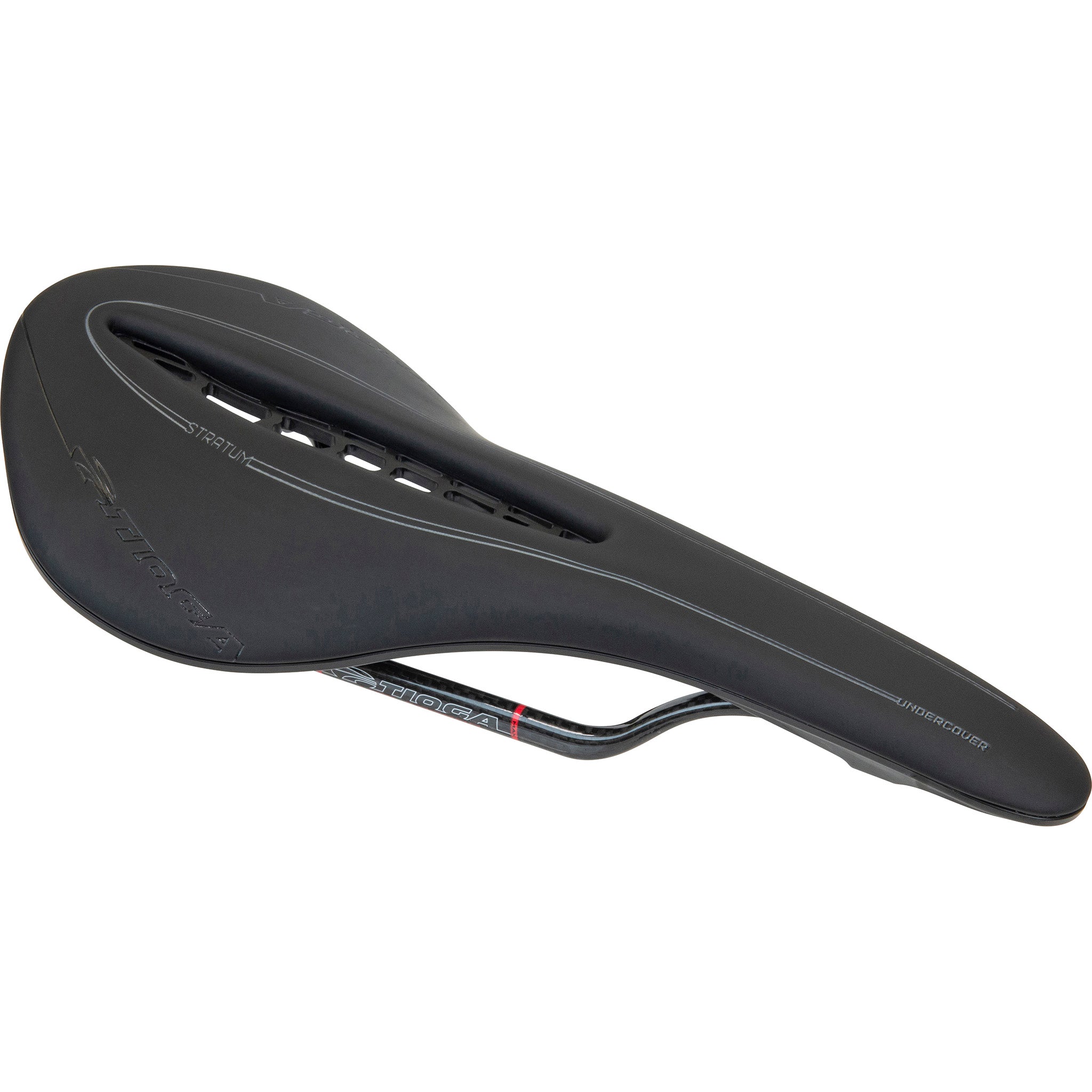 Tioga Undercover Stratum Saddle HTS Carbon Rail Black – Amped Adventure