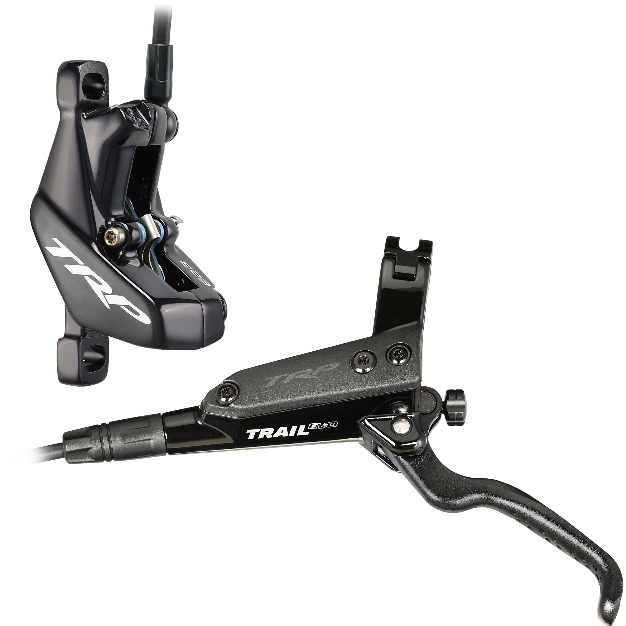 TRP Trail EVO Disc Brake and Lever - Front Hydraulic Post Mount Black ...